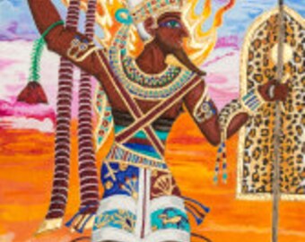 Sobek Prayer Card | Etsy