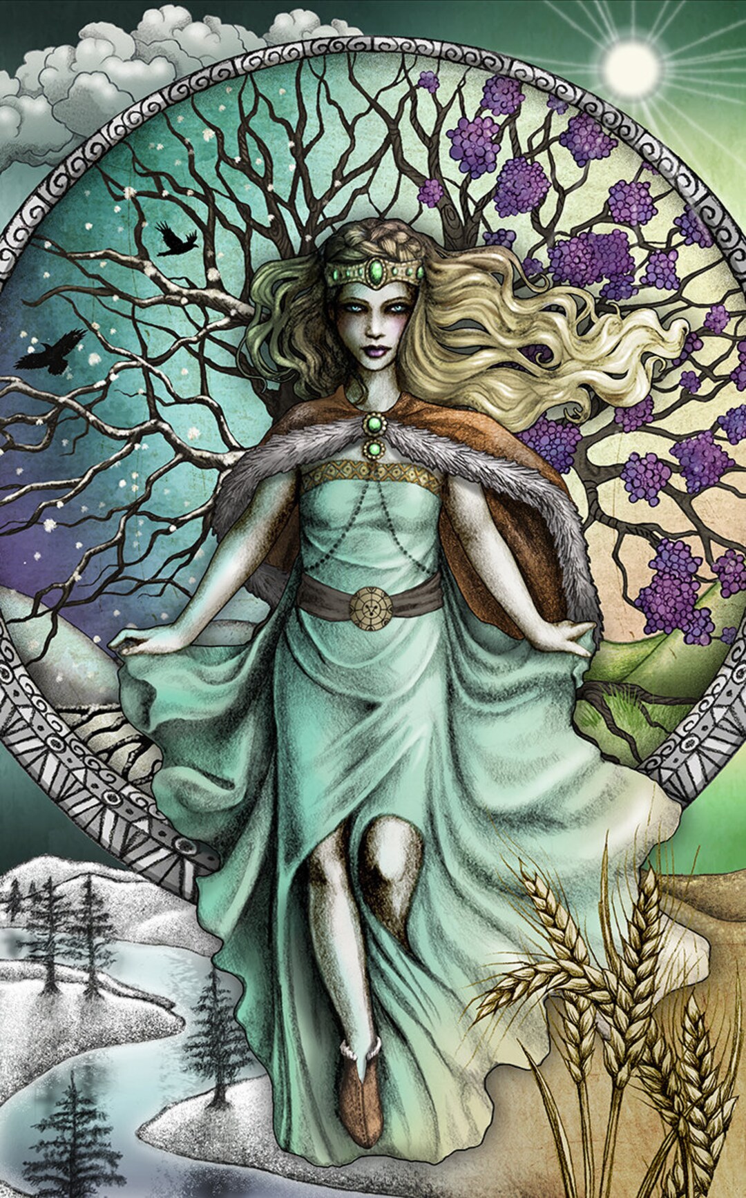 Hrethe (hreðe) Prayer Card - Etsy