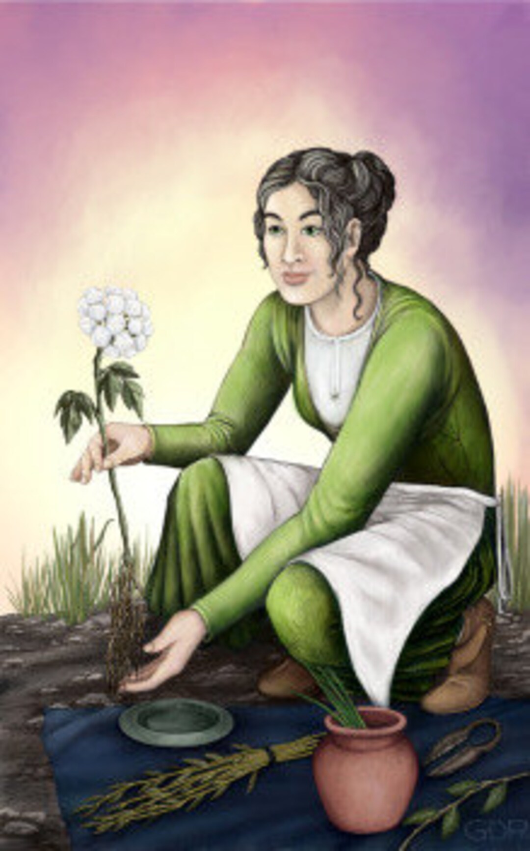 Eir (seated) Prayer Card - Etsy