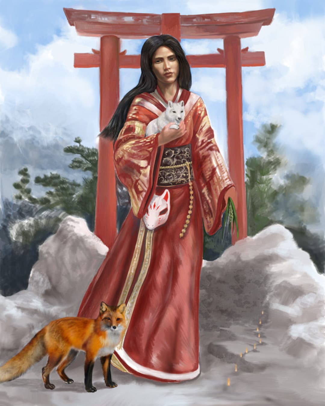 Inari Prayer Card - Etsy