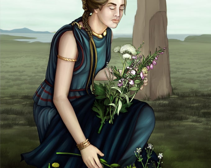 Airmid Prayer Card - Etsy