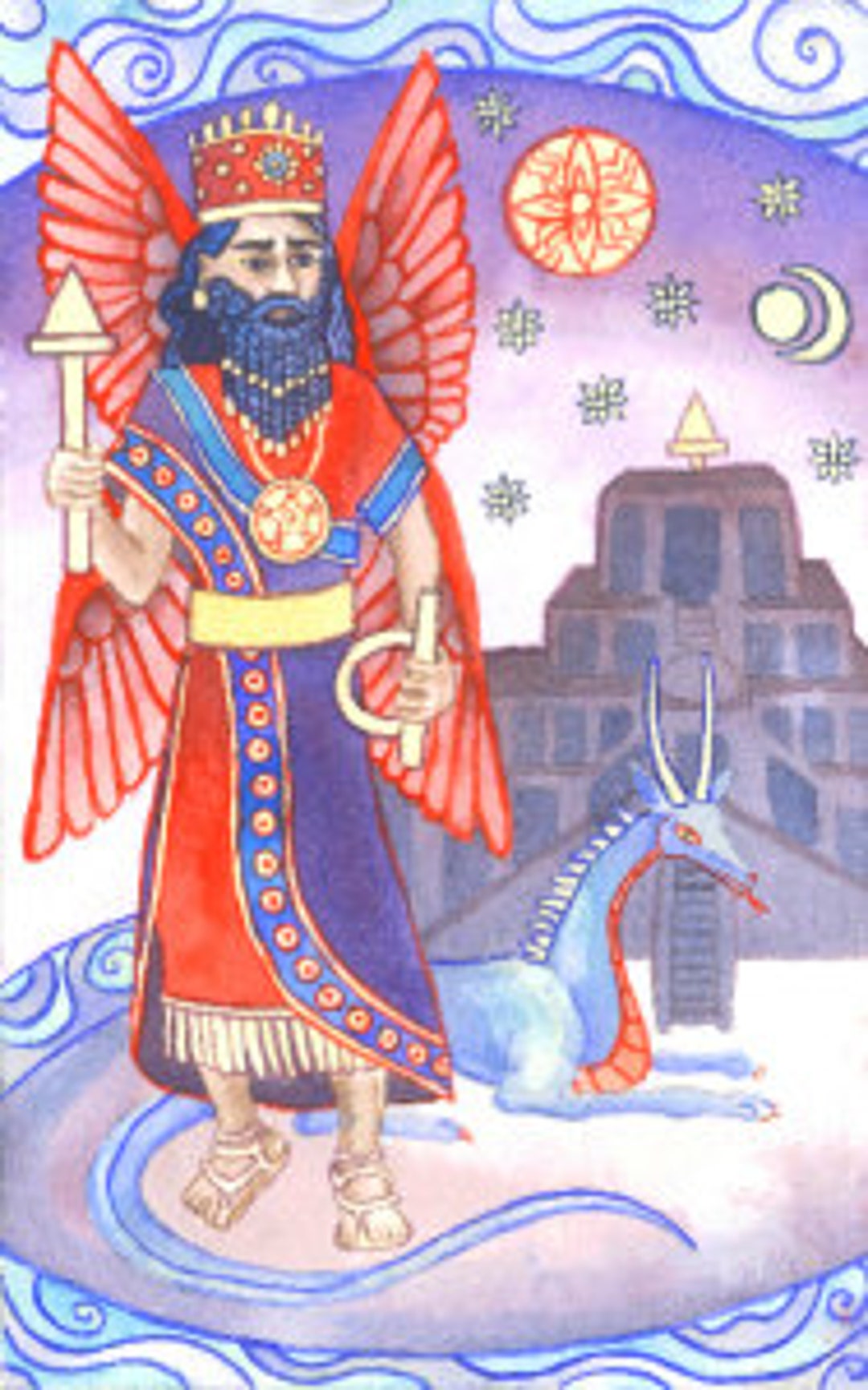 Marduk Prayer Card - Etsy