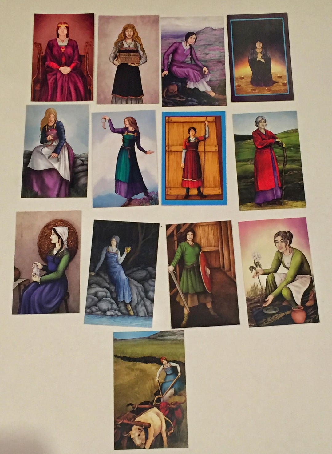 Frigga and Her Retinue Prayer Card Set - Etsy