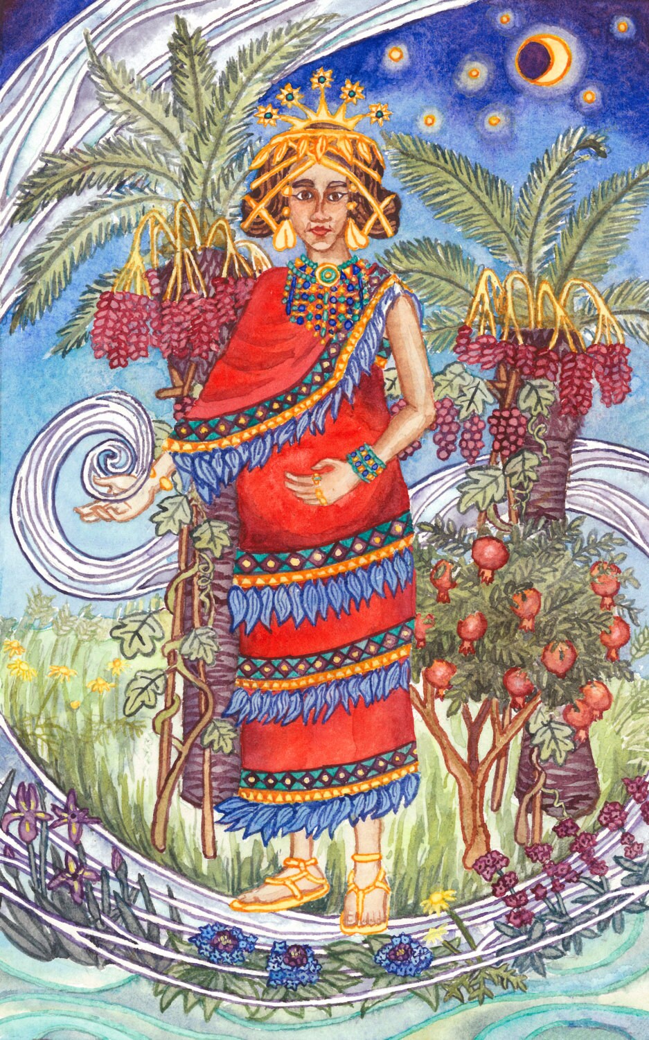 Ninlil Prayer Card - Etsy