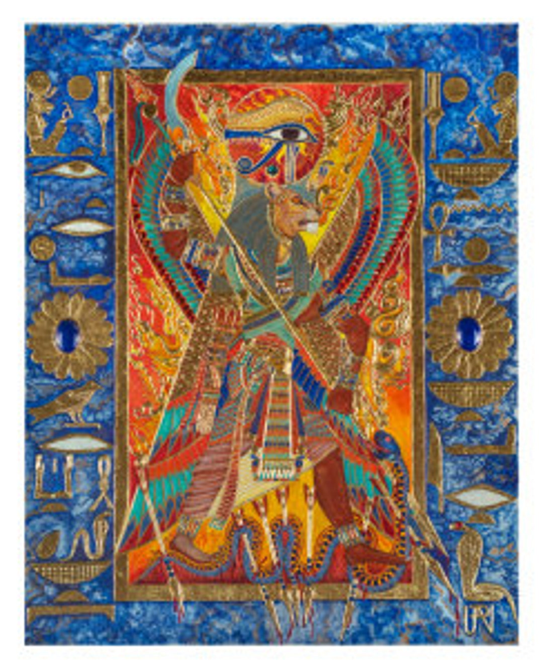 Sekhmet Prayer Card - Etsy