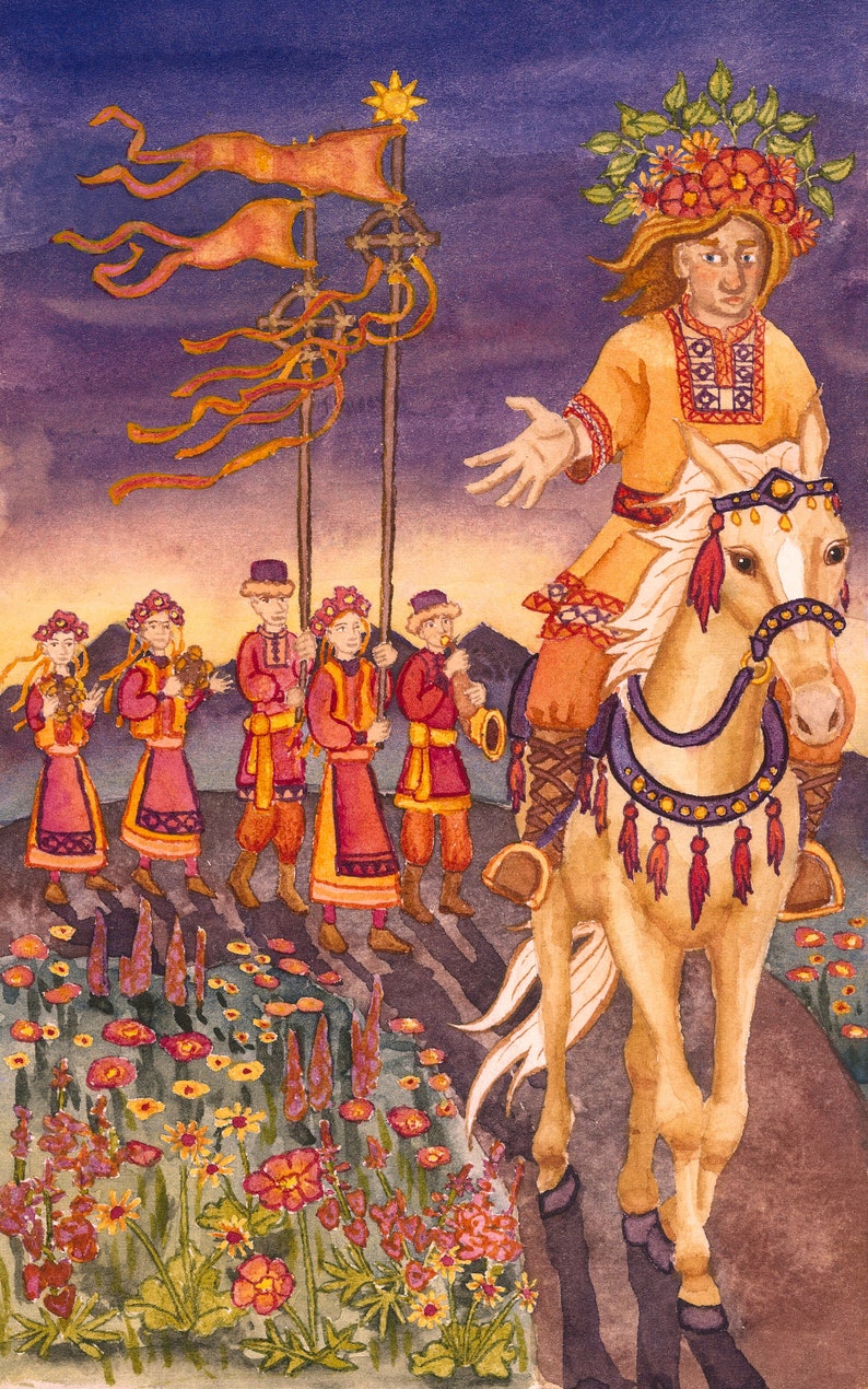 Slavic Deities Prayer Card Set five cards | Etsy