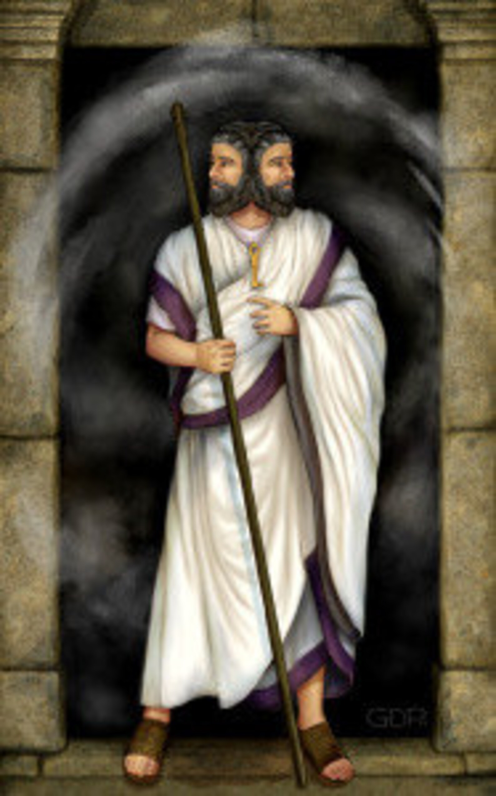 Janus Prayer Card | Etsy