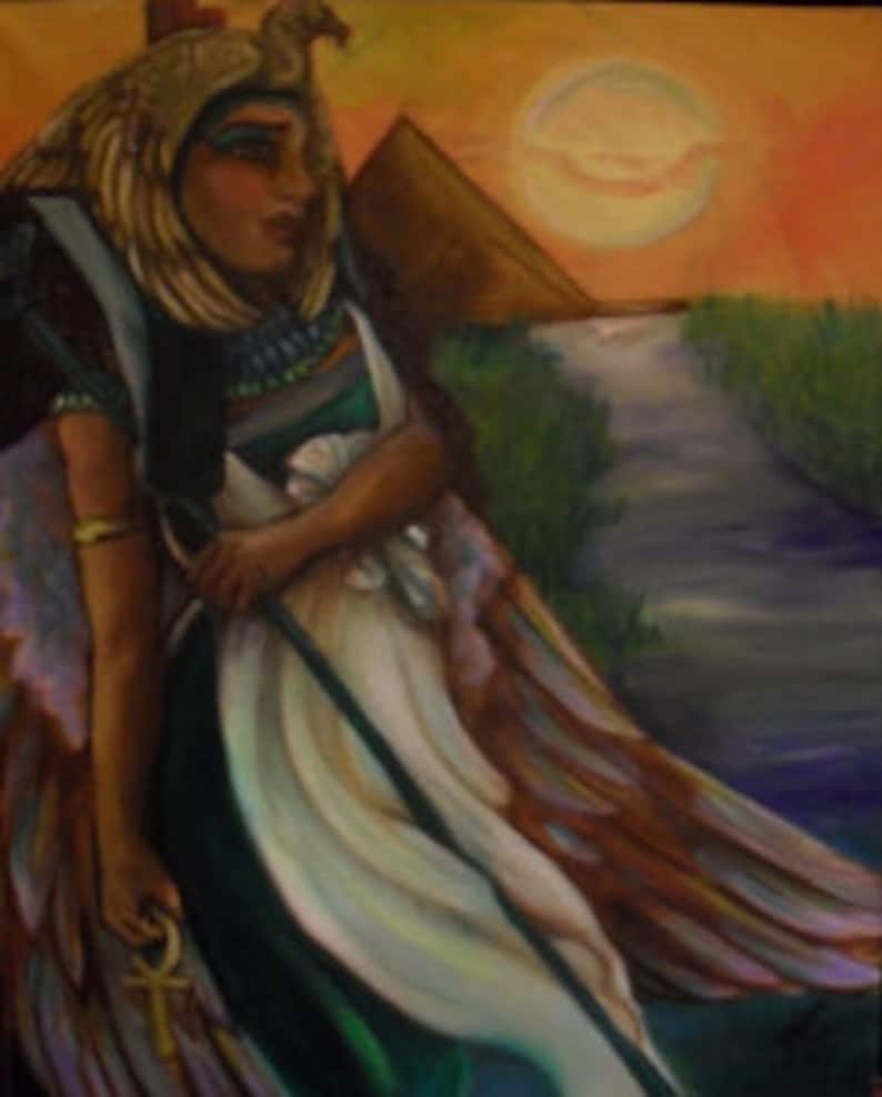 Goddess Isis Auset Prayer Card | Etsy