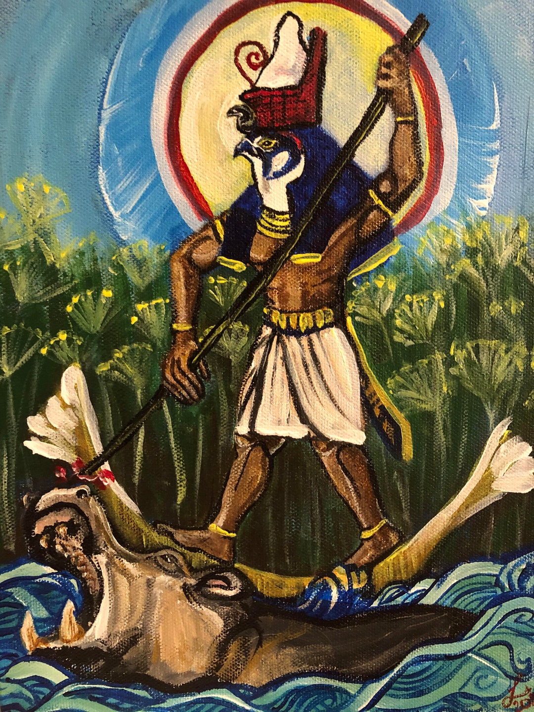 Prayer Card for Horus (heru) - Etsy
