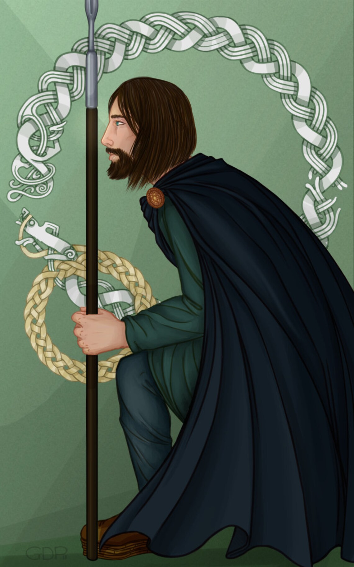 Vidarr Prayer Card - Etsy