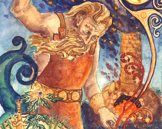 Govannon (gofannon) Prayer Card - Etsy