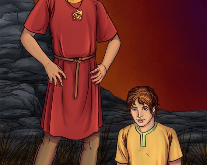 Narvi and Vali Prayer Card - Etsy