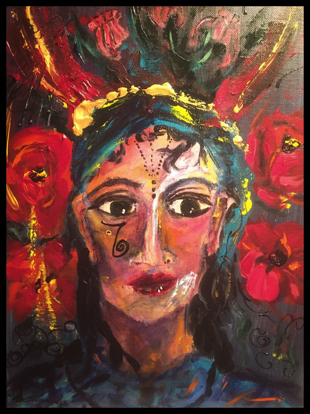 Papavera - Minoan Poppy Goddess Prayer Card - Etsy