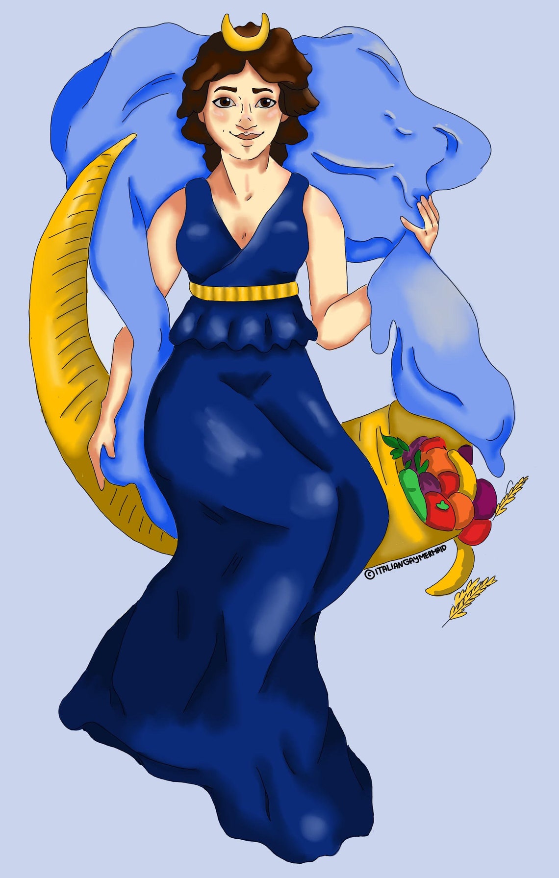 Selene Prayer Card - Etsy