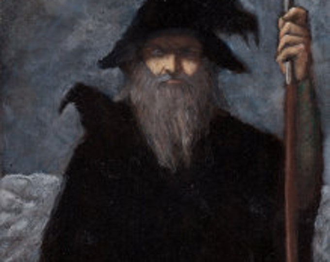 Odin Prayer Card - Etsy