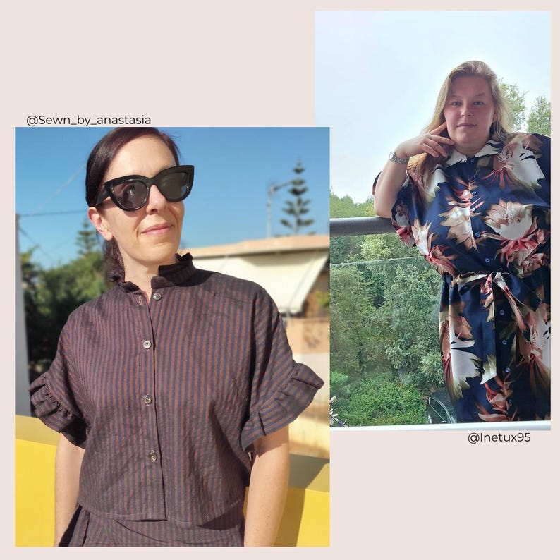 Kali Dress + Top PDF Sewing Pattern | Size Inclusive | Fearless ...