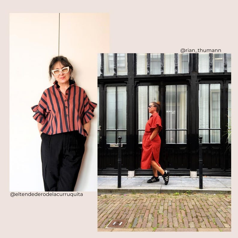 Kali Dress + Top PDF Sewing Pattern | Size Inclusive | Fearless ...