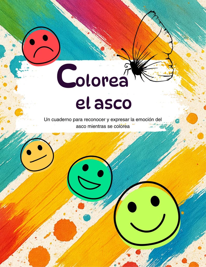 Colorea El Asco – Cuaderno Infantil De Emociones | PDF Descargable - Etsy