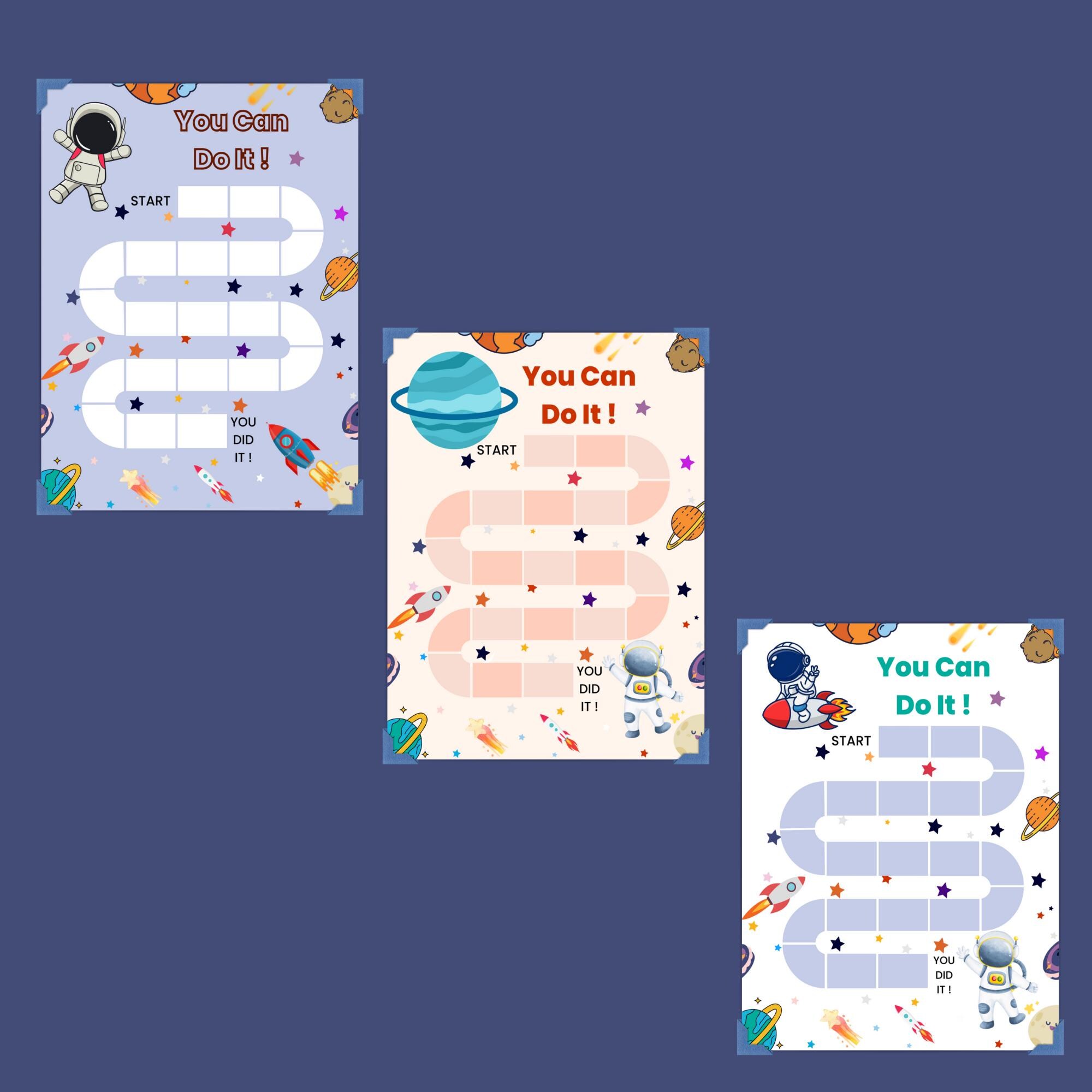 Printable Outer Space Reward Chart. Sticker Behaviour Chart. Chore ...
