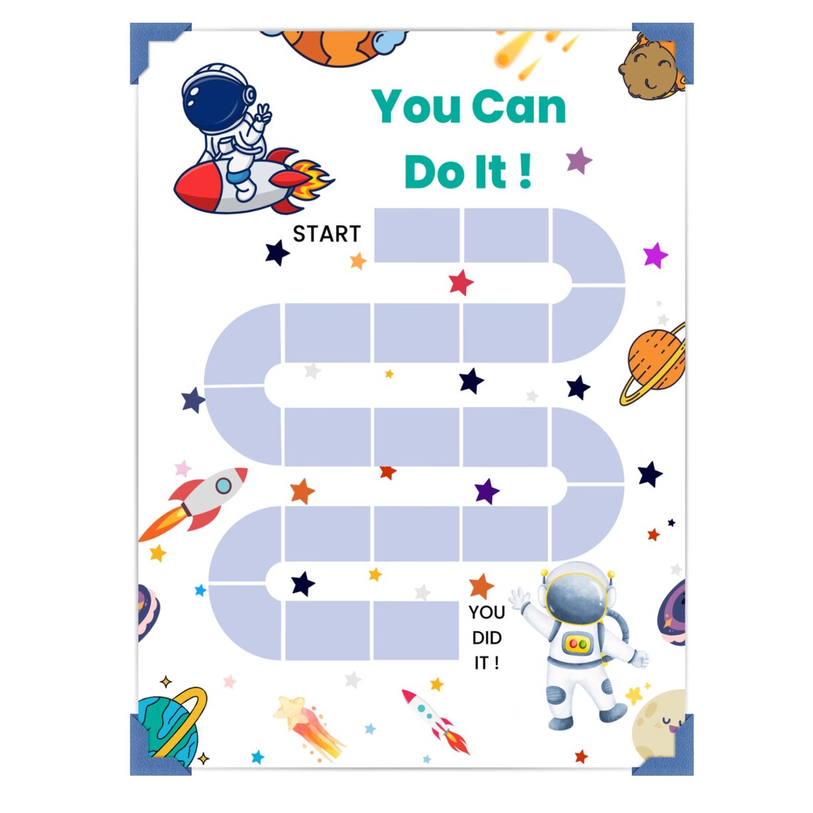 Printable Outer Space Reward Chart. Sticker Behaviour Chart. Chore ...
