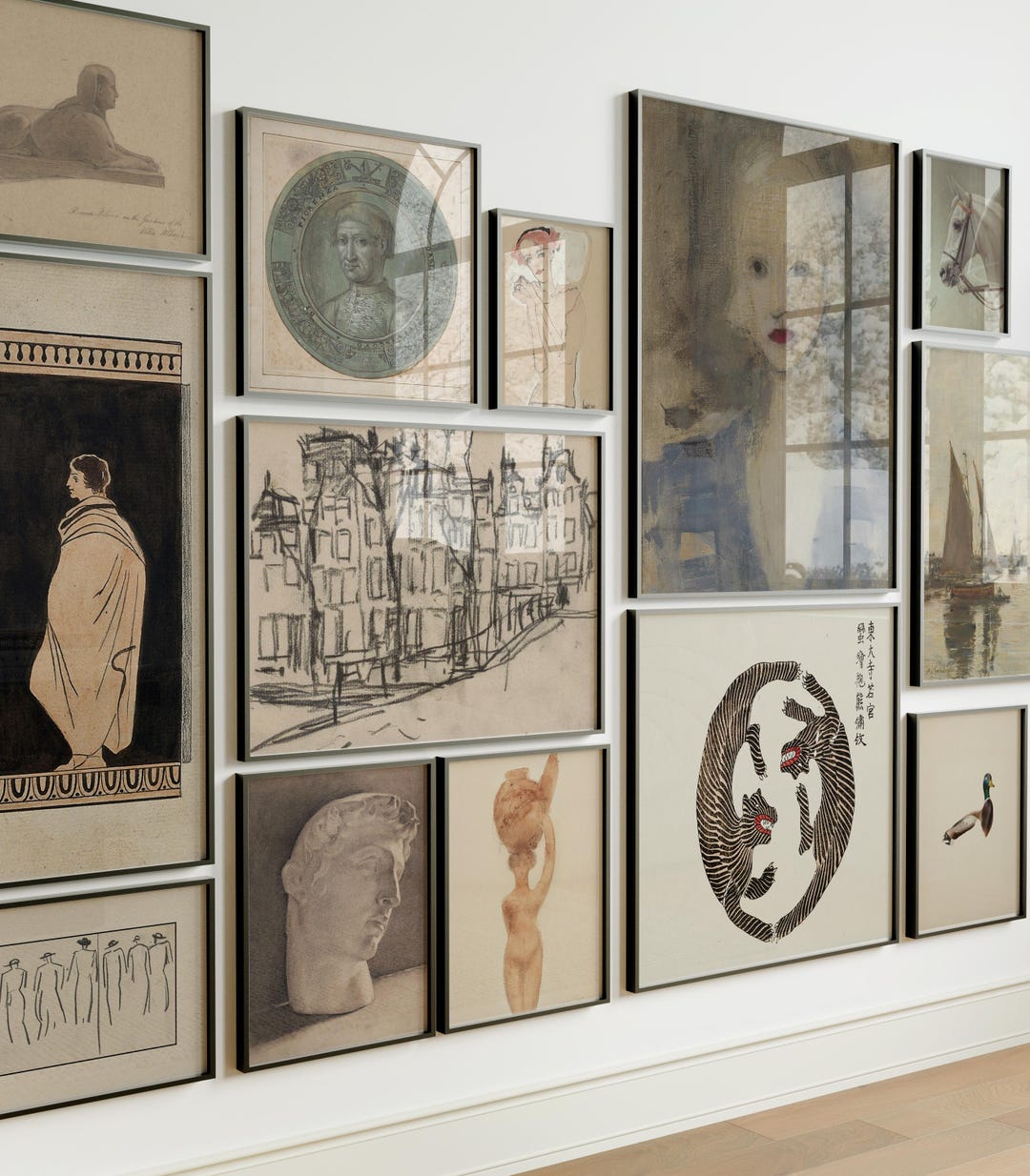 Gallery Wall Set | Curated Collected Art Bundle | Digital Download - Etsy