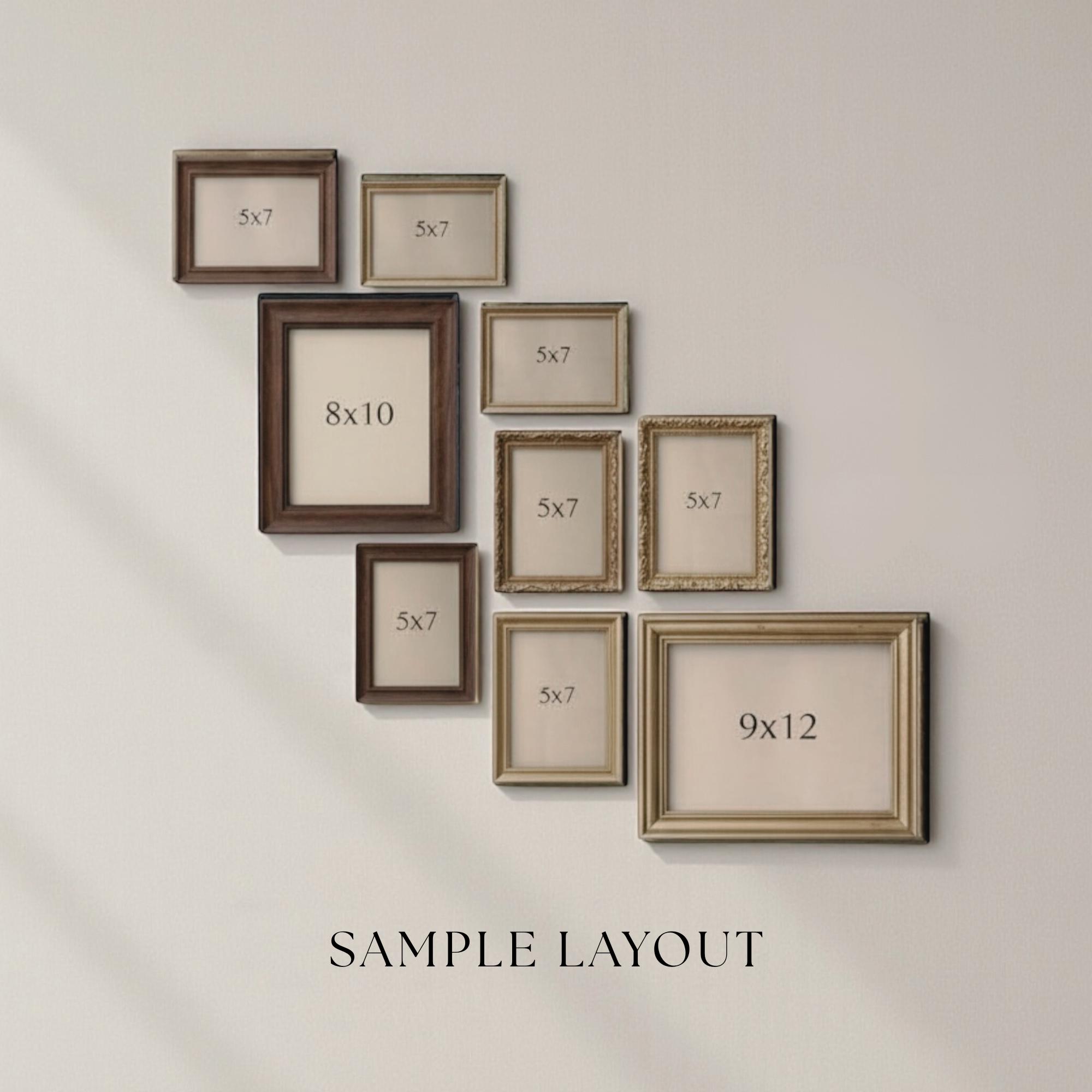 Curated Vintage Portrait Gallery Wall Art (12 Digital Prints, Multiple ...