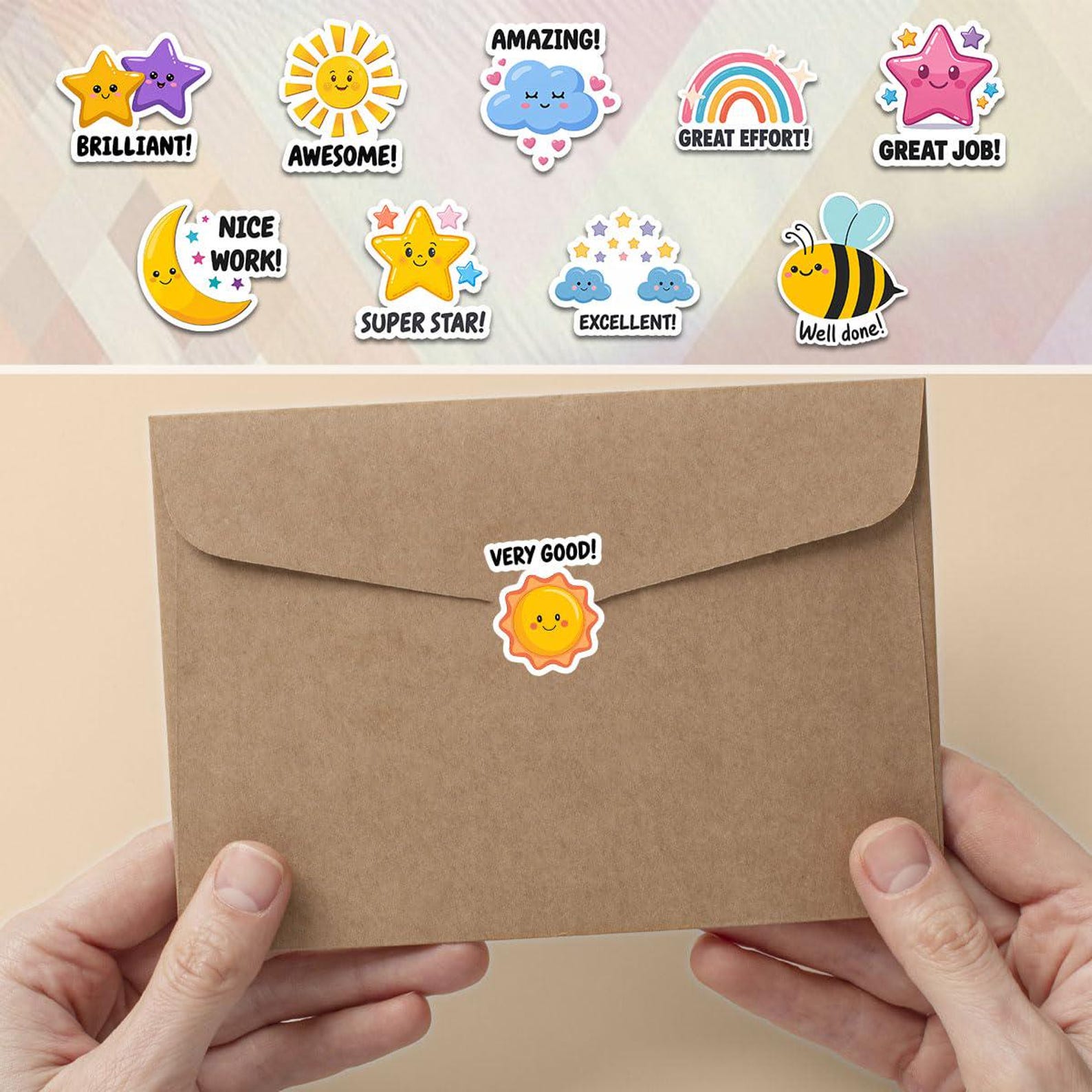 10 Pcs Cute Reward Stickers Pack – Motivational Vinyl Decals ...