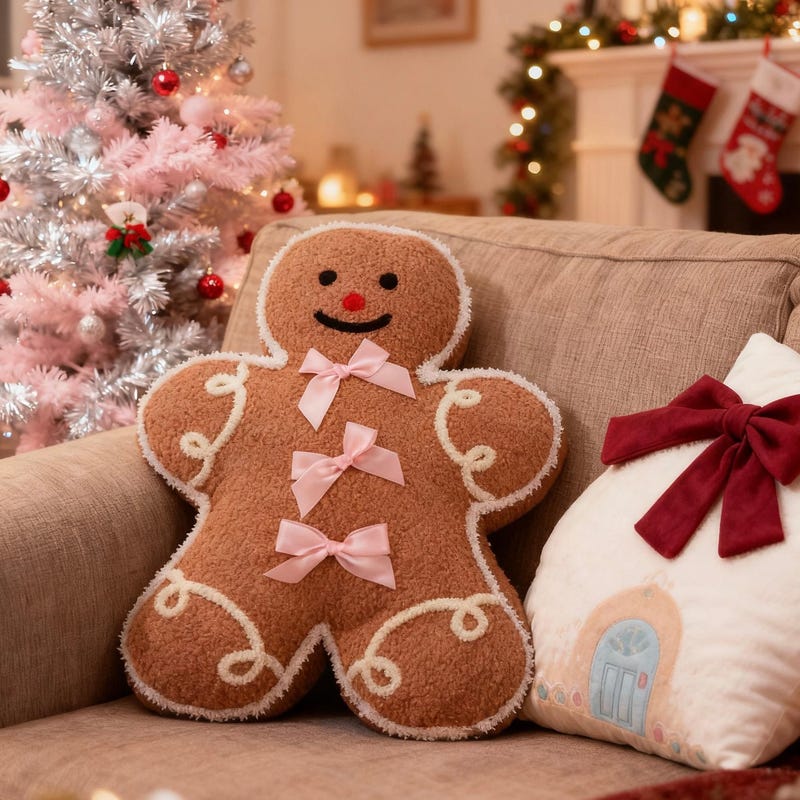 Bow Christmas Cushion - Etsy