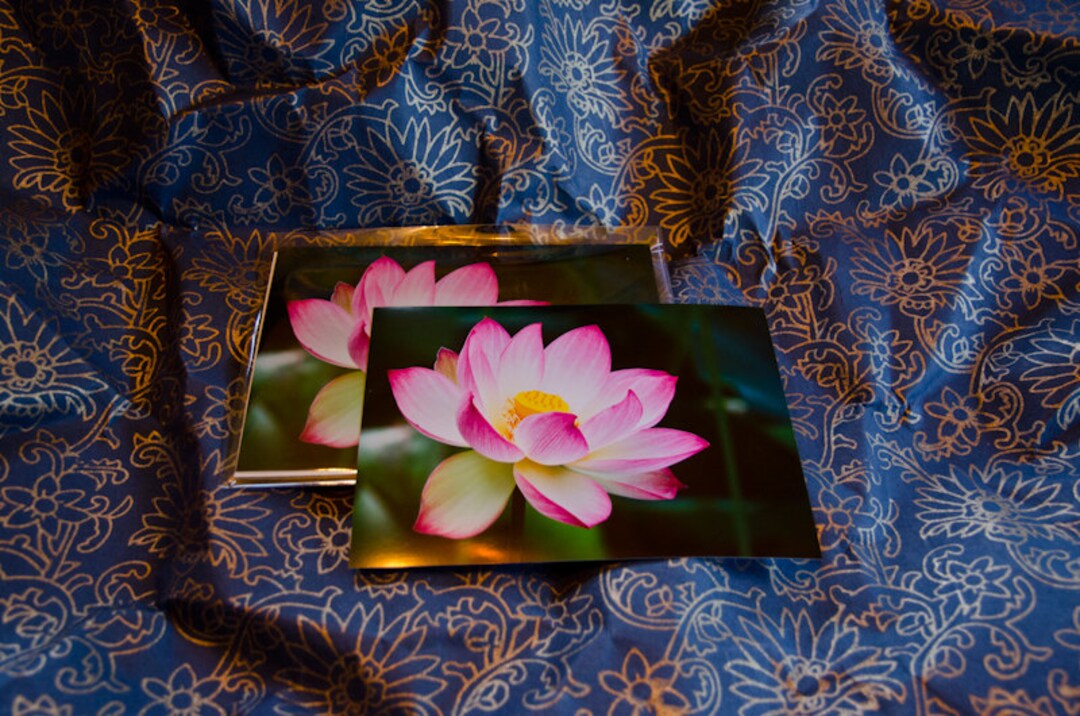 One 5x7 Fine Art Print on Moab Slickrock Metallic Pearl Paper, "lotus ...
