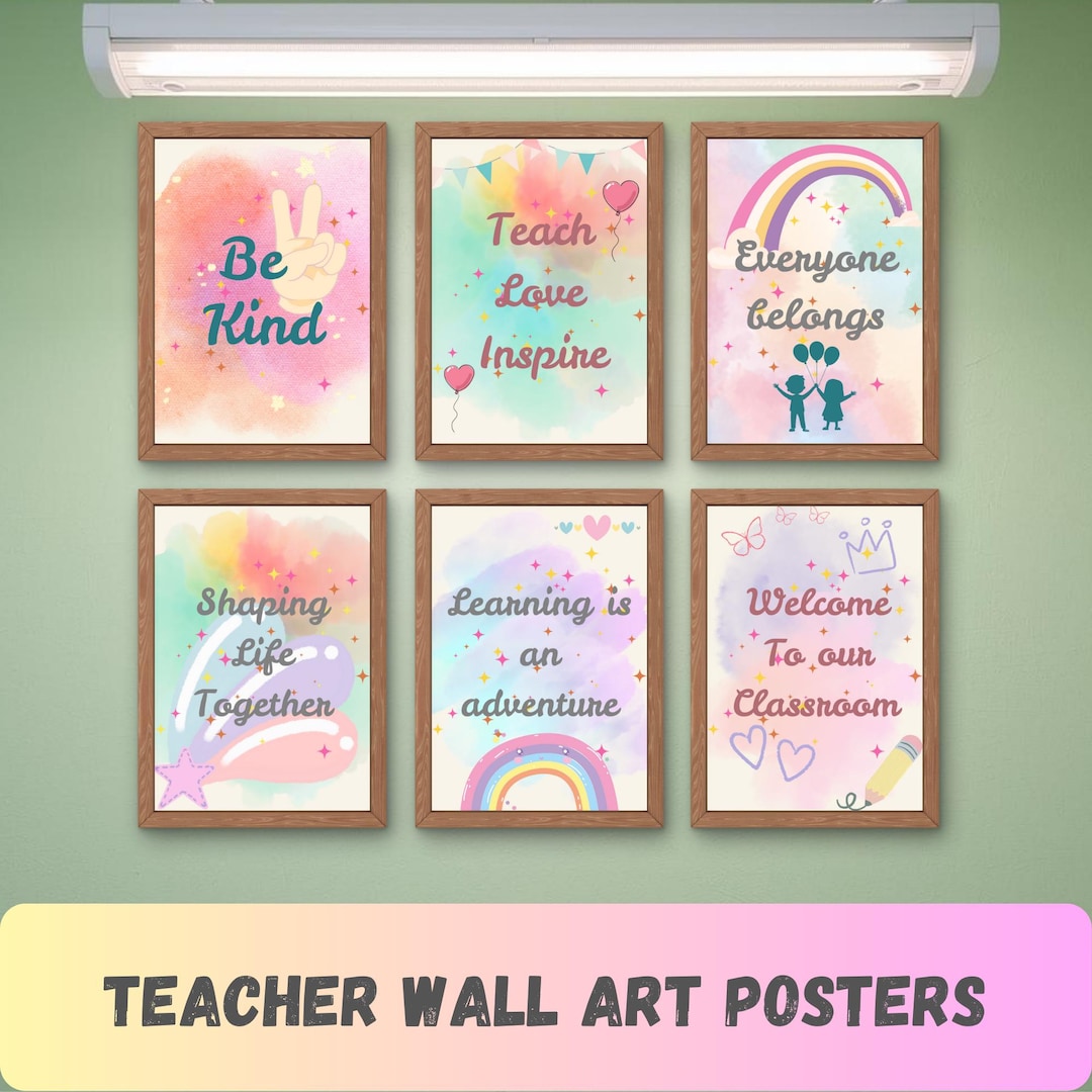 Classroom Decor Prints | Motivational Teacher Posters (digital Download ...