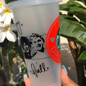 One Direction Inspired Starbucks Reusable Cold Cup - Etsy