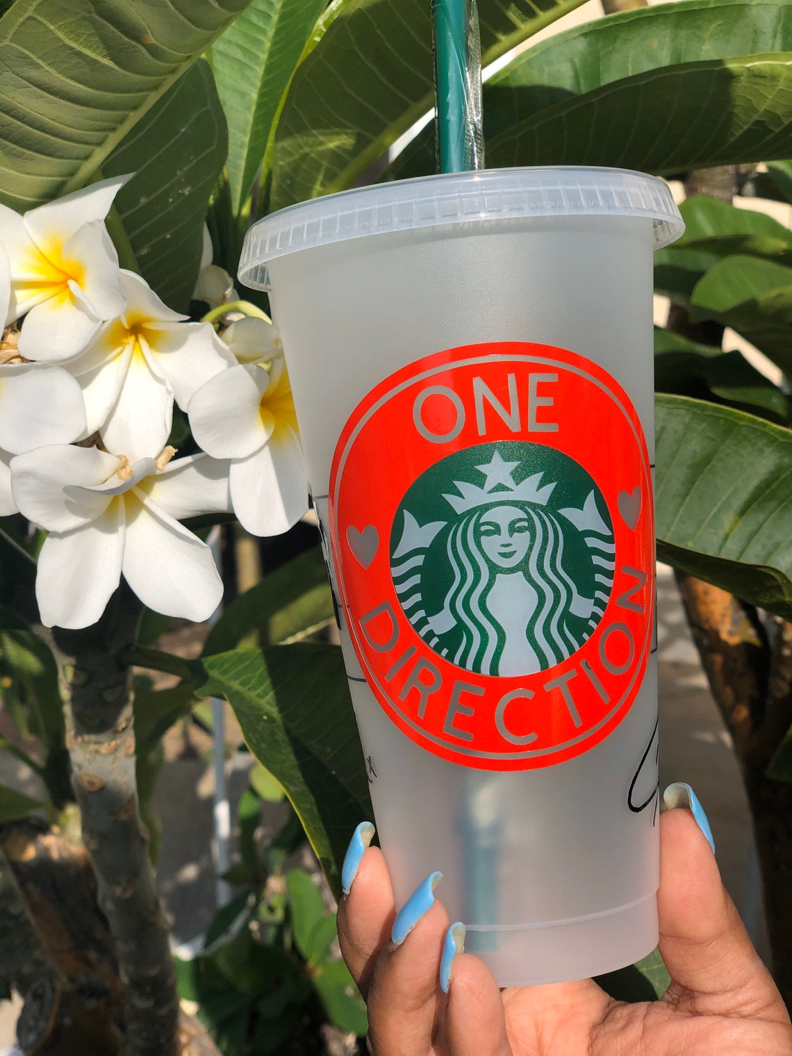 One Direction Inspired Starbucks Reusable Cold Cup | Etsy