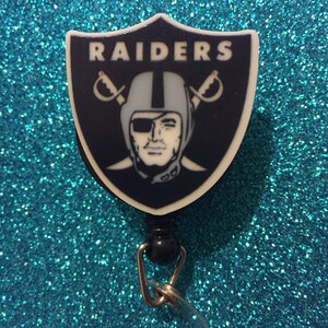 Raiders Inspired Retractable Reel Badge Holder - Etsy