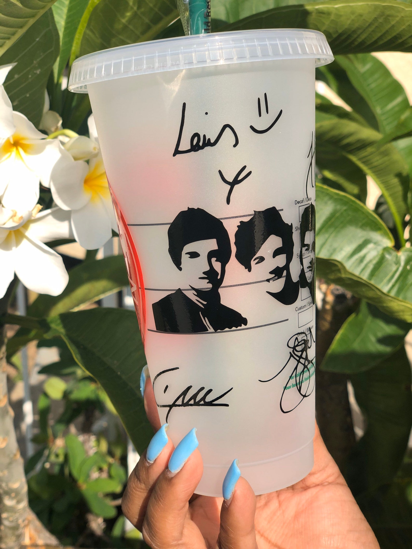 One Direction Inspired Starbucks Reusable Cold Cup | Etsy