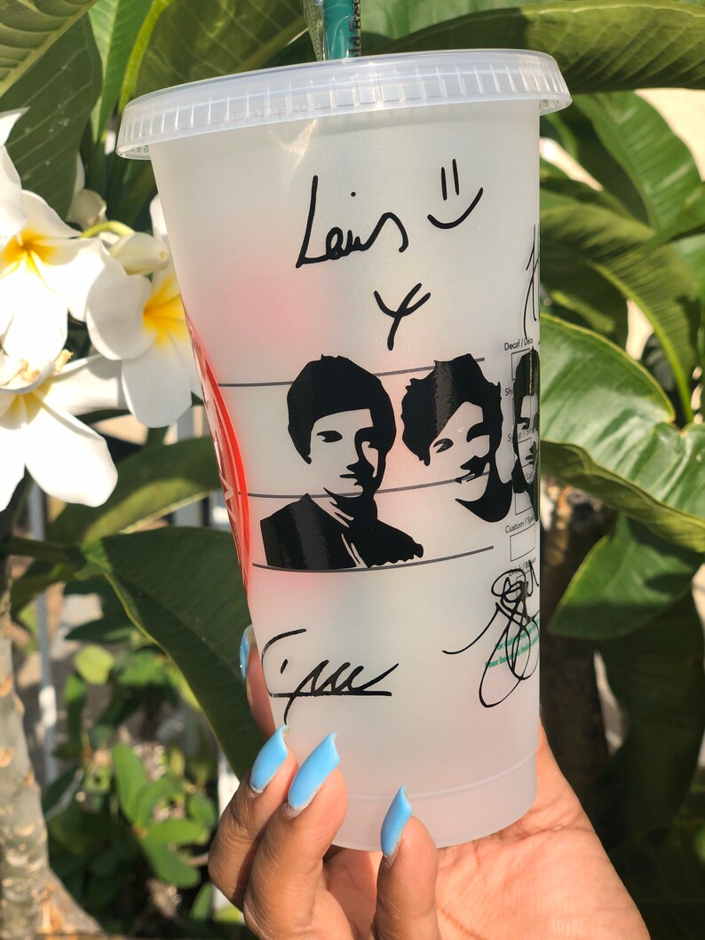 One Direction Inspired Starbucks Reusable Cold Cup | Etsy