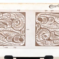 Leather Tooling Pattern Featuring Lightning Bolt - Etsy