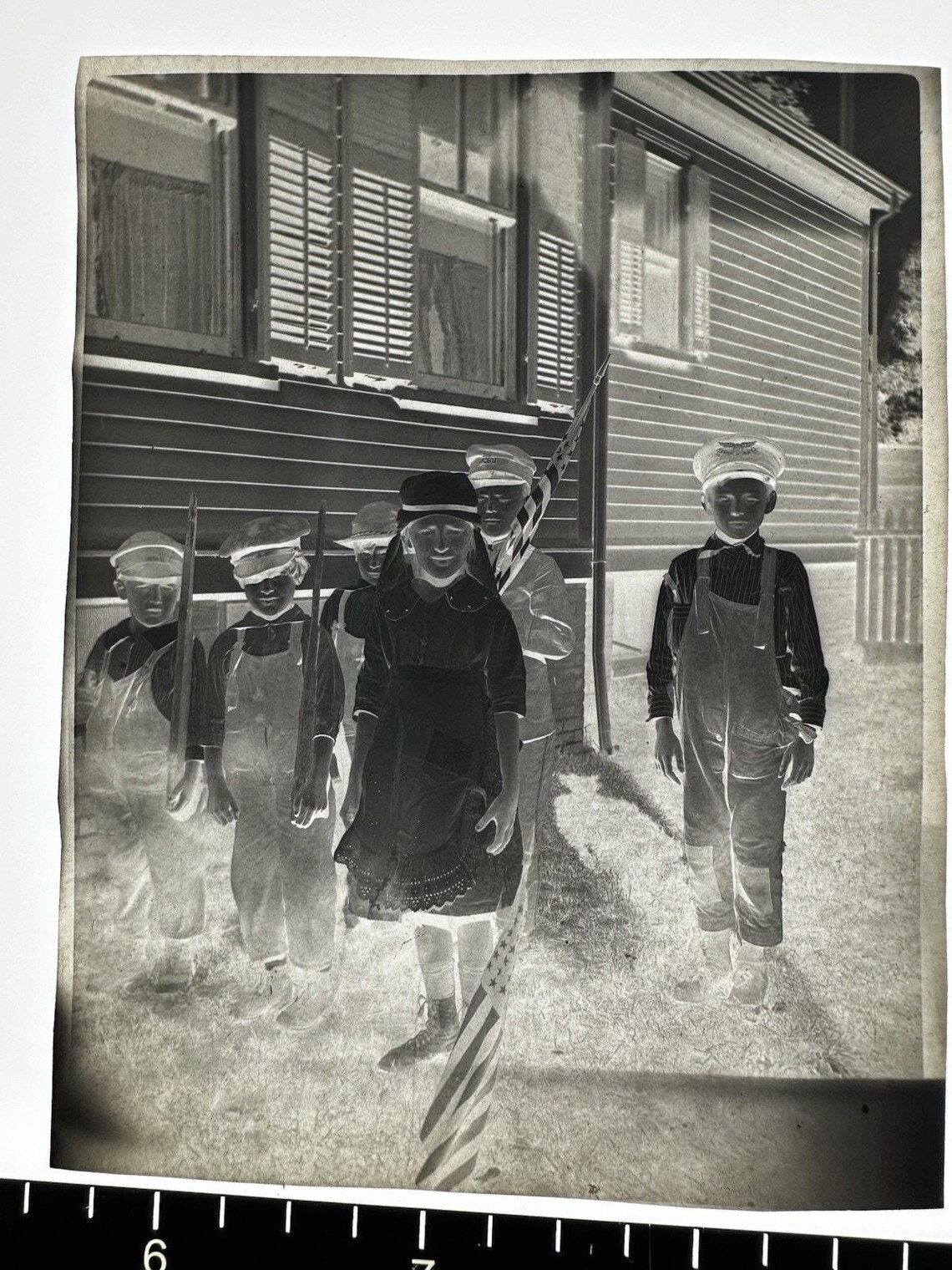 Vintage Kids Costume Patriotic Negative C1920 American Flag Group T5W ...