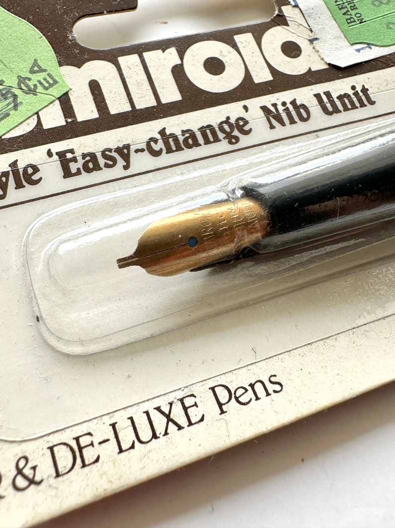 Osmiroid Nib | Vintage Calligraphy Pen Nib | Italic Medium Straight Nib ...