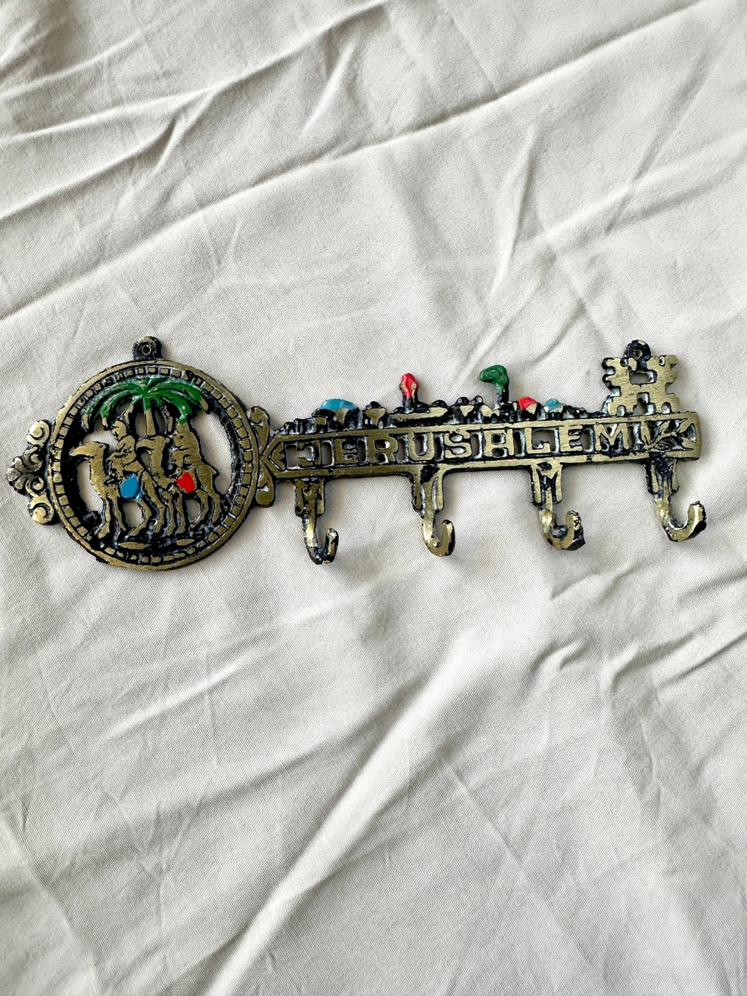 Vintage Wainberg Jerusalem 6 Hooks | Storage Keys Organizer | Vintage ...