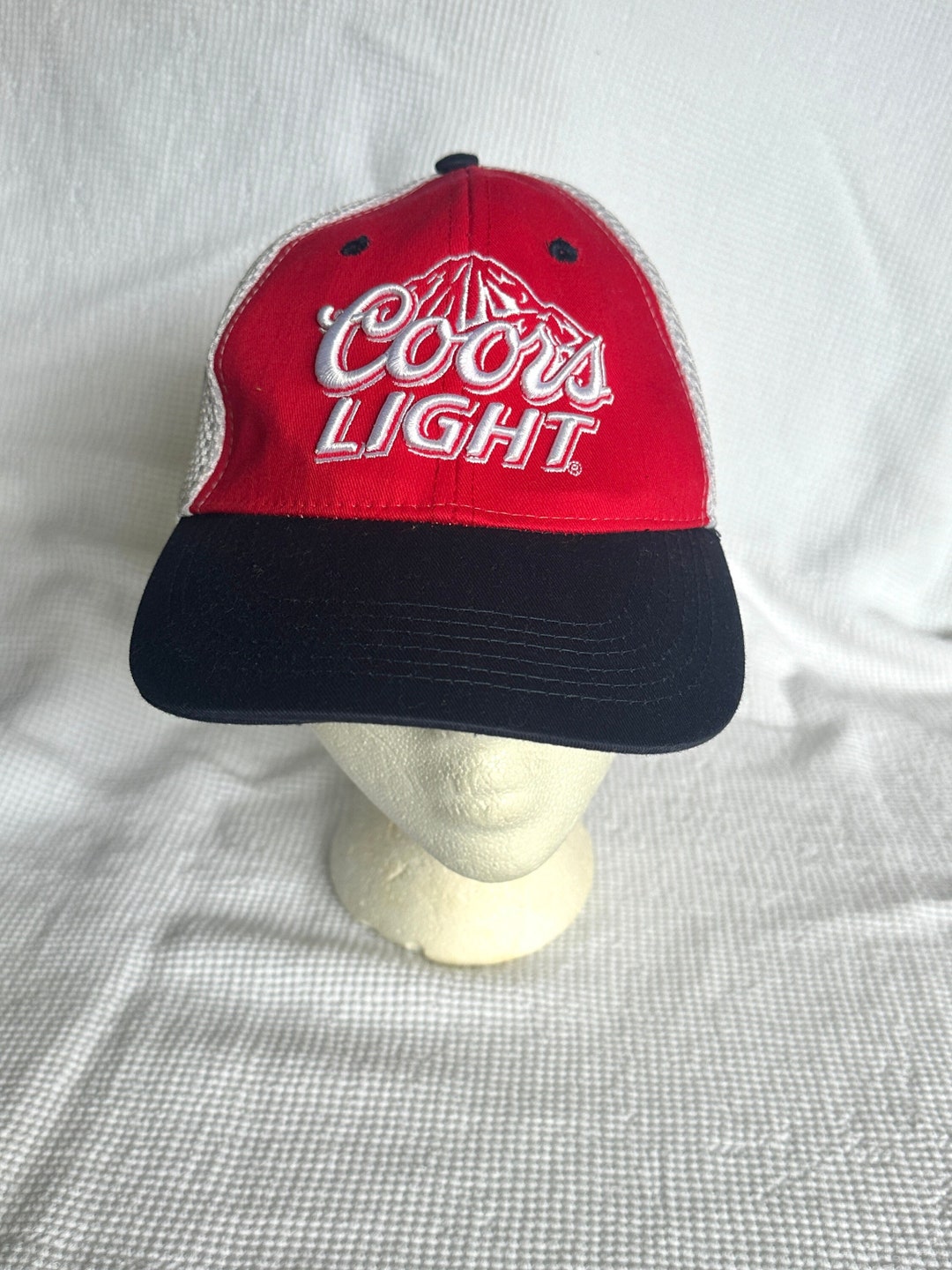 Coors Light Mesh Hat | Coors Light Trucker Hat | White Mesh Beer Logo ...
