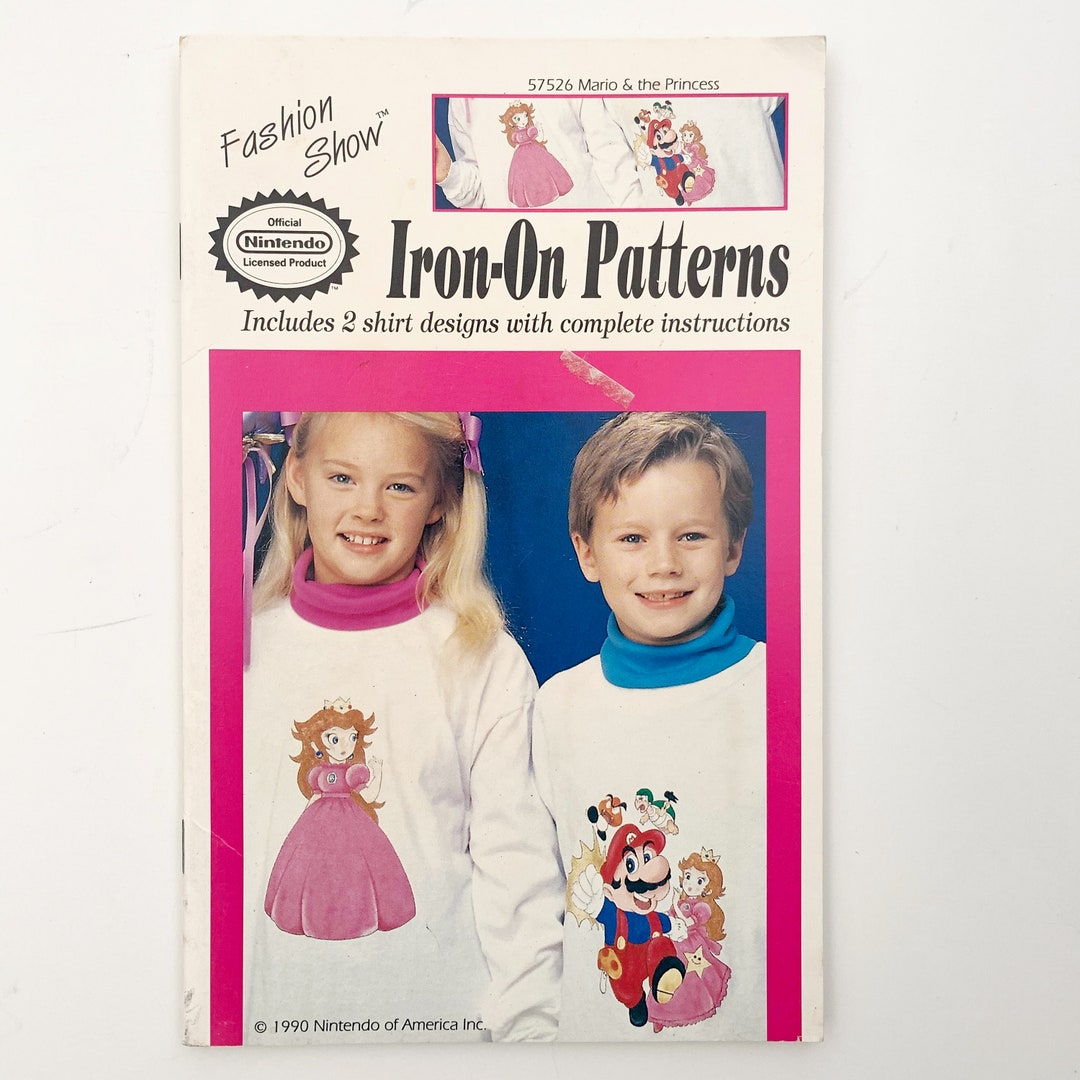 SUPER MARIO BROS Iron-on Transfer | Vintage Nintendo | Iron on Transfer ...