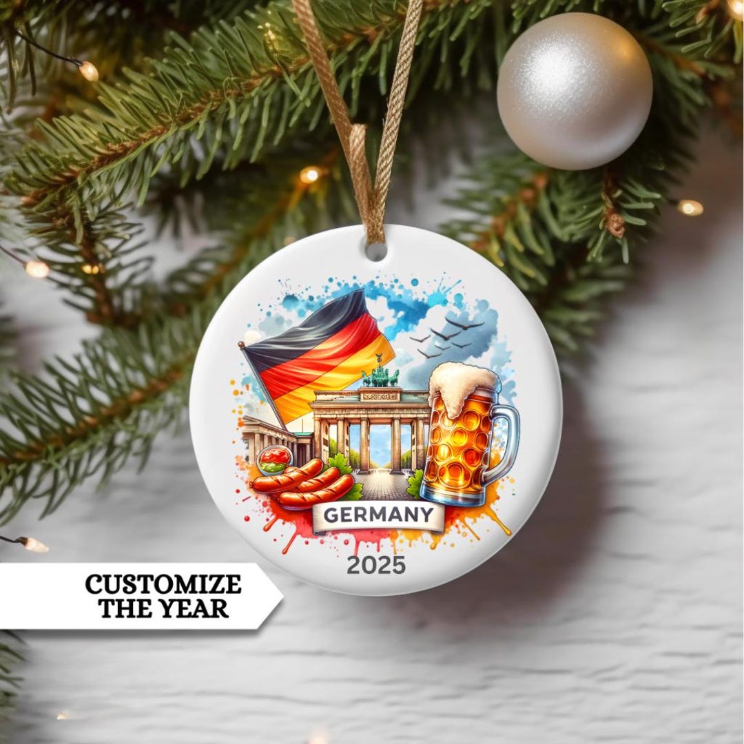 Personalized Germany Ornament, Germany Travel Souvenir, Germany Xmas ...