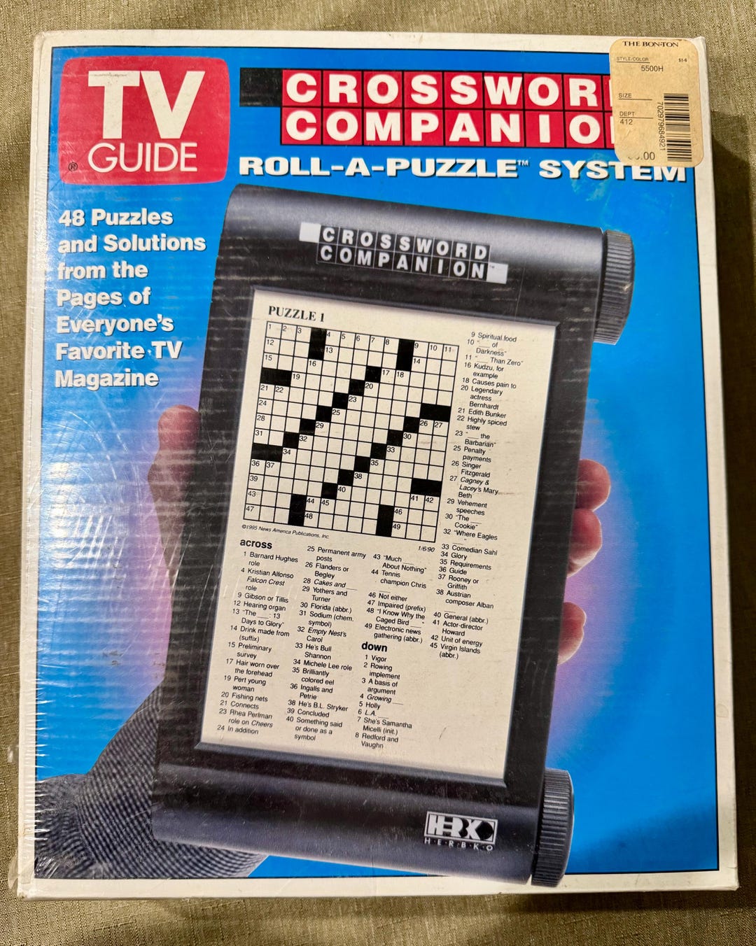 Vintage 1995 TV Guide Crossword Roll-a-puzzle System - SEALED Herbko ...