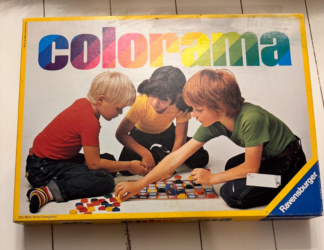 Vintage 1980s Ravensburger Colorama Game • Educational Toy for ...