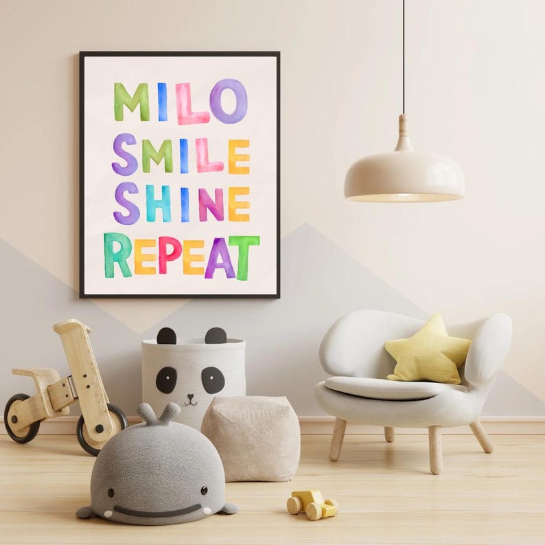 Personalized Namepersonalized Name Wall Art • Custom Kids Room Decor ...