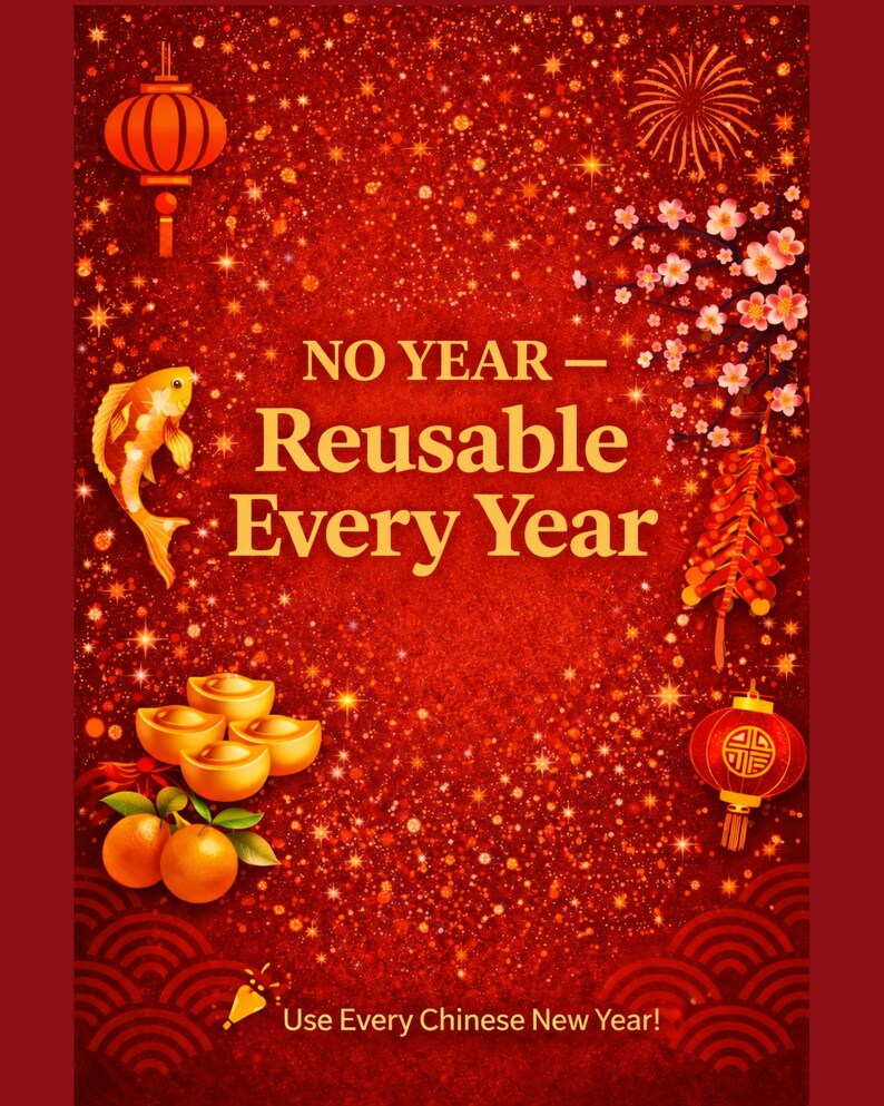 Printable Chinese Lunar New Year Red Envelope | Hong Bao Printable ...