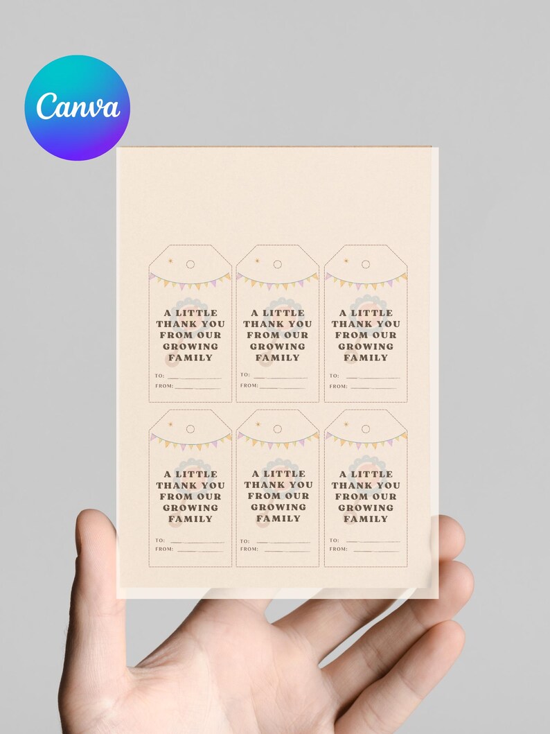 Editable Baby Shower Printable Bundle | Invitation, Thank You Card ...