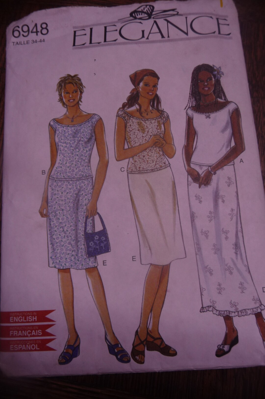 FRENCH Dress Making Pattern - Simplicity / Elegance - Etsy