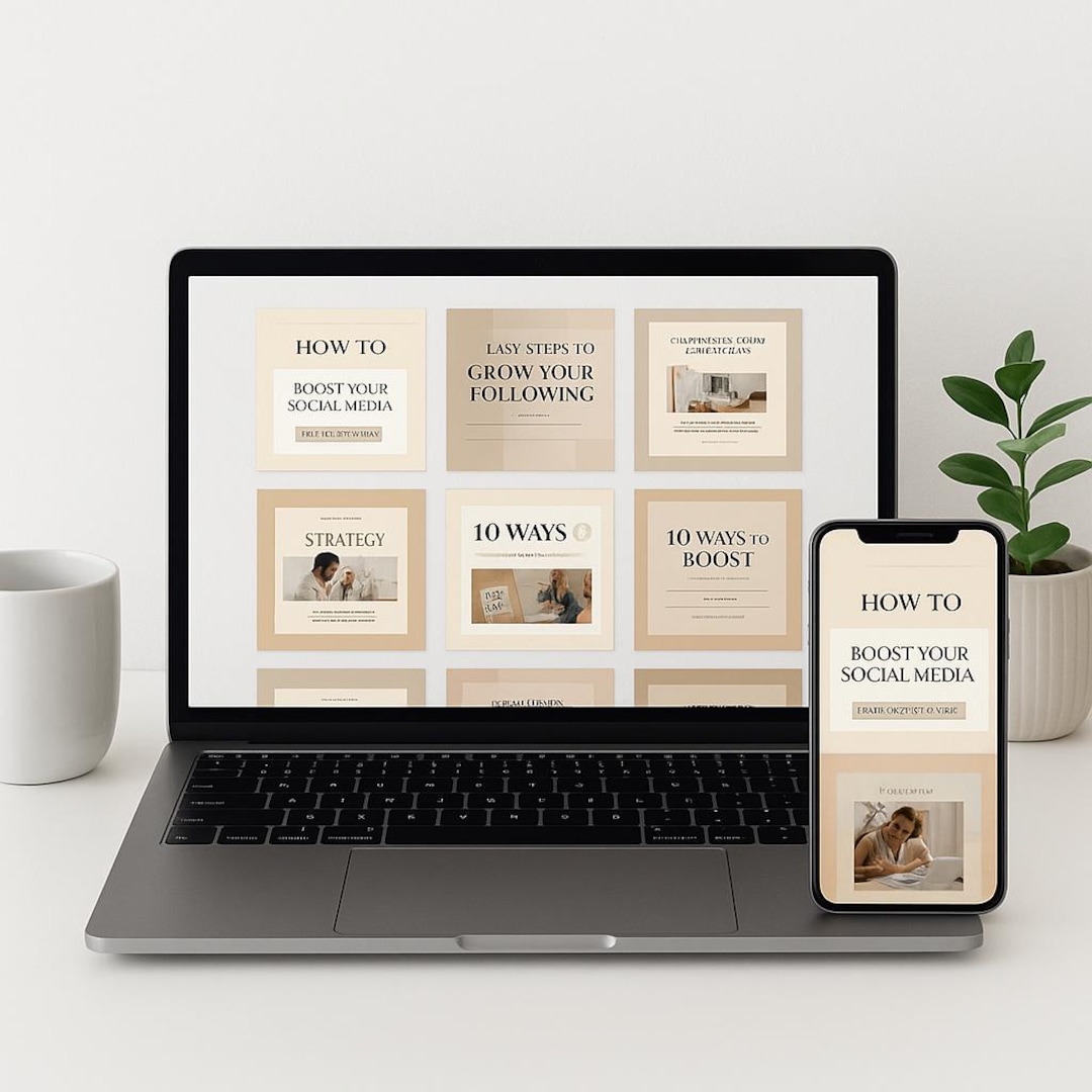 Editable Canva Social Media Marketing Templates | Business Bundle ...
