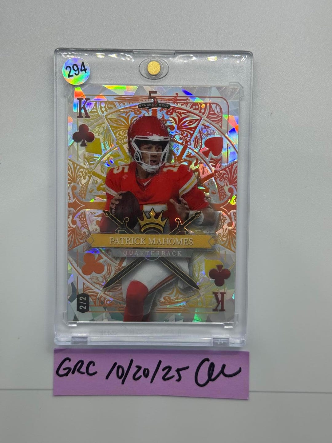 Patrick Mahomes 2020 5 Card Draw Stacked Deck #294 Football 2/2 - Etsy